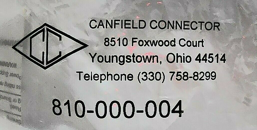 CANFIELD CONNECTOR 810-000-004 REED SWITCH LED/MOV W/ UNIVERSAL CLAMP ...