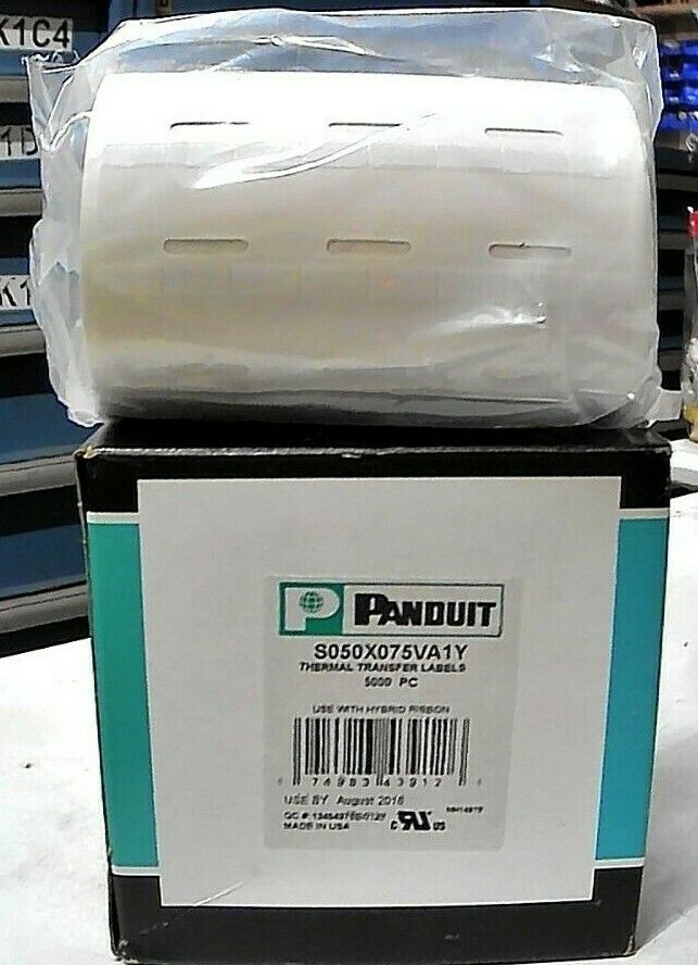 PANDUIT THERMAL TRANSFER LABELS FOR BRADY MOBILE PRINTER *FREE SHIPPIN ...