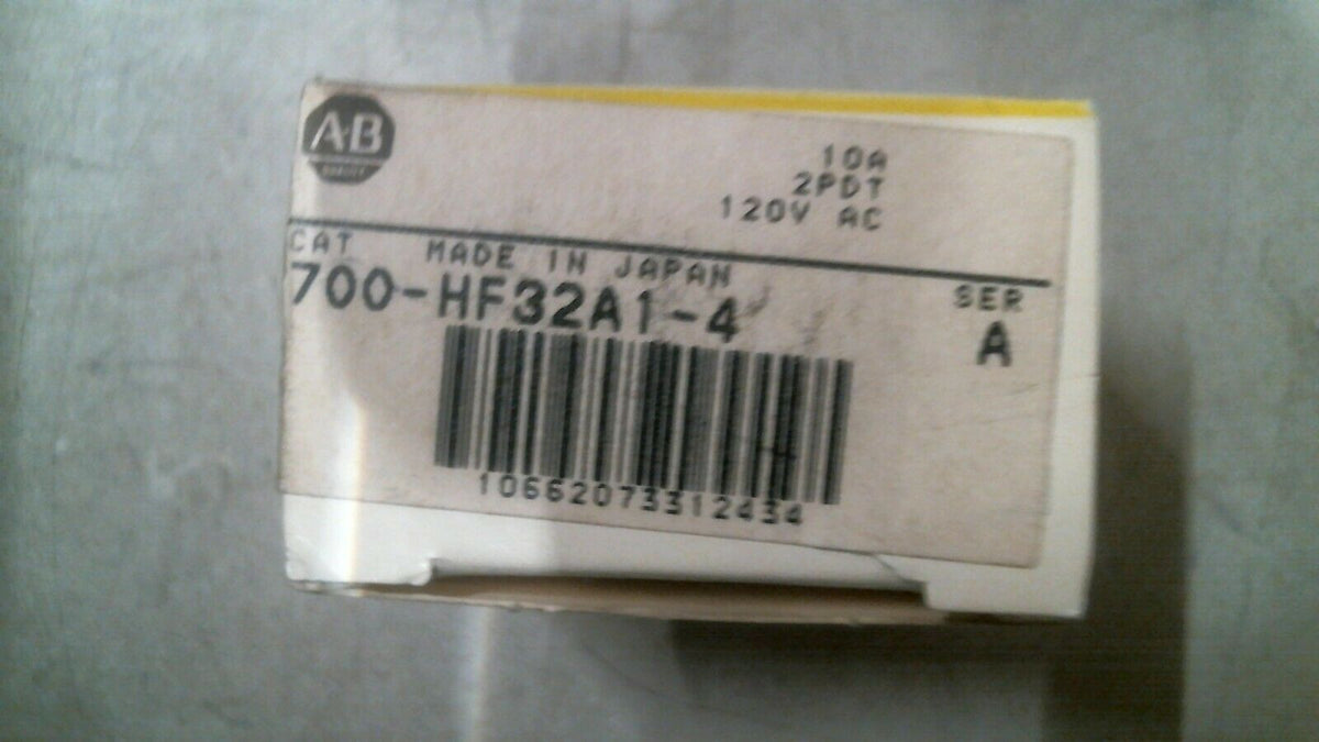 ALLEN BRADLEY 700-HF32A1-4 CONTROL RELAY 8PIN SER.A 10A 120V -FREE SHI ...