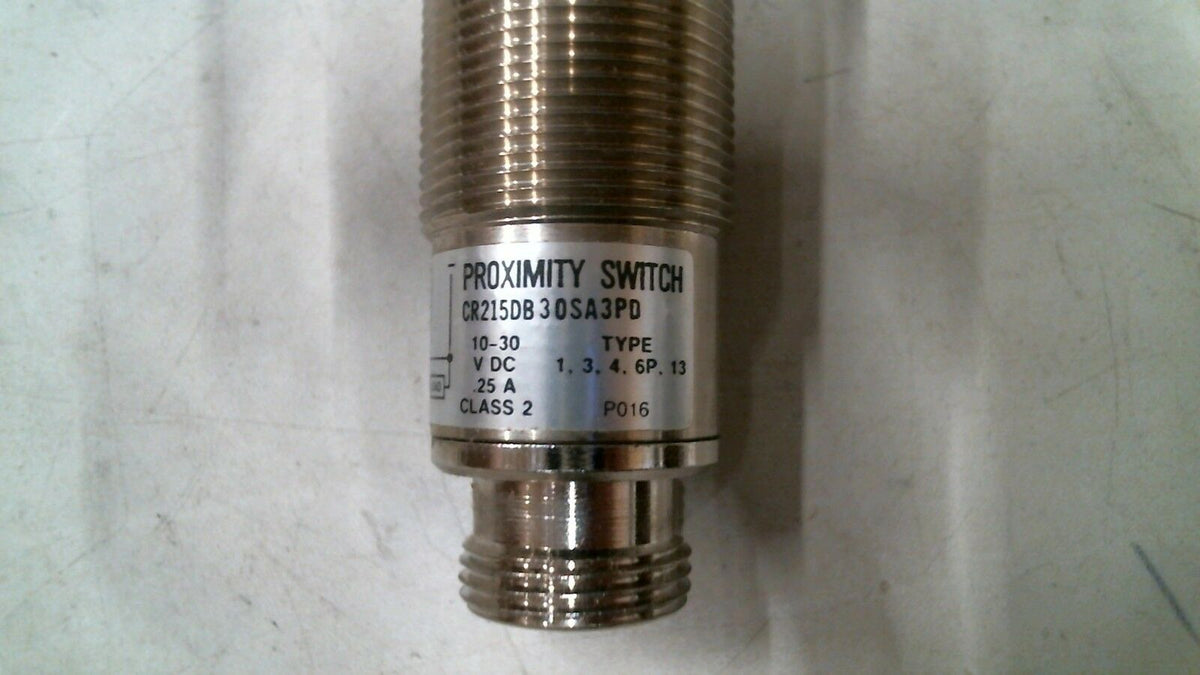 GENERAL ELECTRIC CR215DB30SA3PD BARREL PROXIMITY SWITCH 10-30VDC 30MM ...