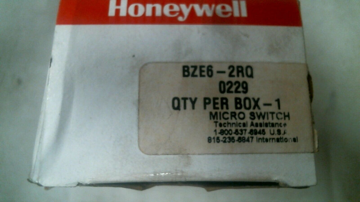 HONEYWELL BZE6-2RQ MICRO SWITCH 15A 480VAC 1/4HP -FREE SHIPPING ...