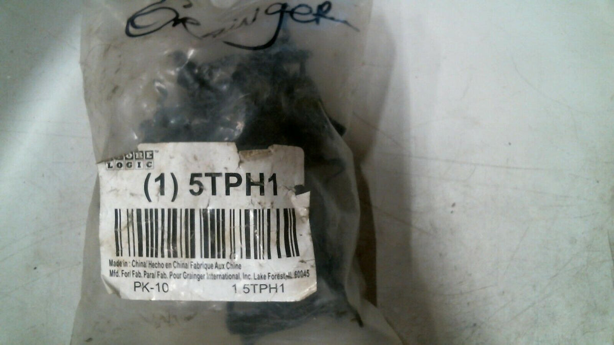 GRAINGER 5TPH1 STEEL EXTENDED SPRING BLACK CLIPS W/SCREWS BAG/10 -FREE ...