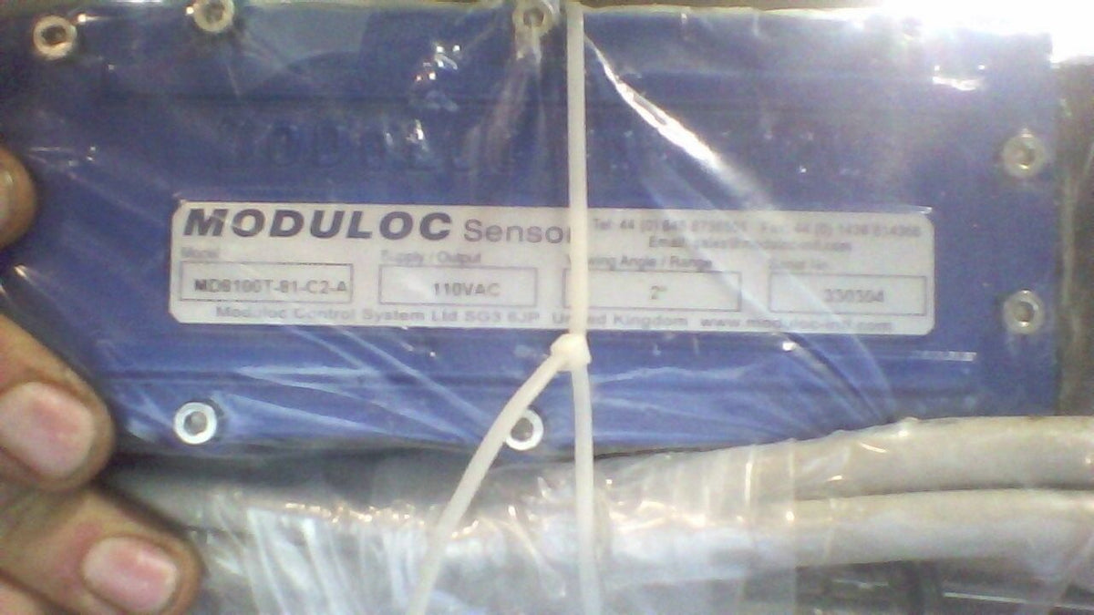 Moduloc MD8100T-81-C2-A Self-Contained Hot Metal Detector 110VAC ...