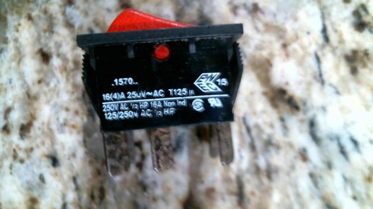 MANITOWOC 23-0134-03 TOGGLE SWITCH RED ROCKER BUTTON - FREE SHIPPING ...