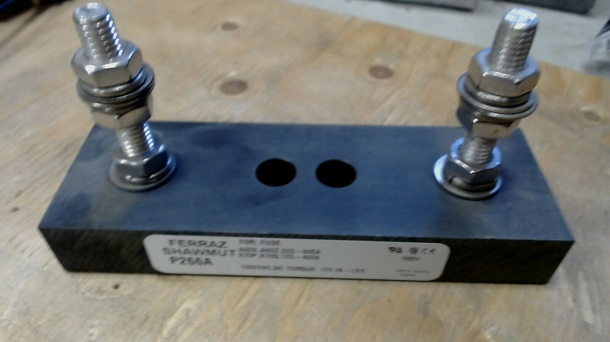 FERRAZ SHAWMUT P266A FUSE BLOCK 1000VAC/DC 180LBS TORQUE -FREE SHIPPIN ...