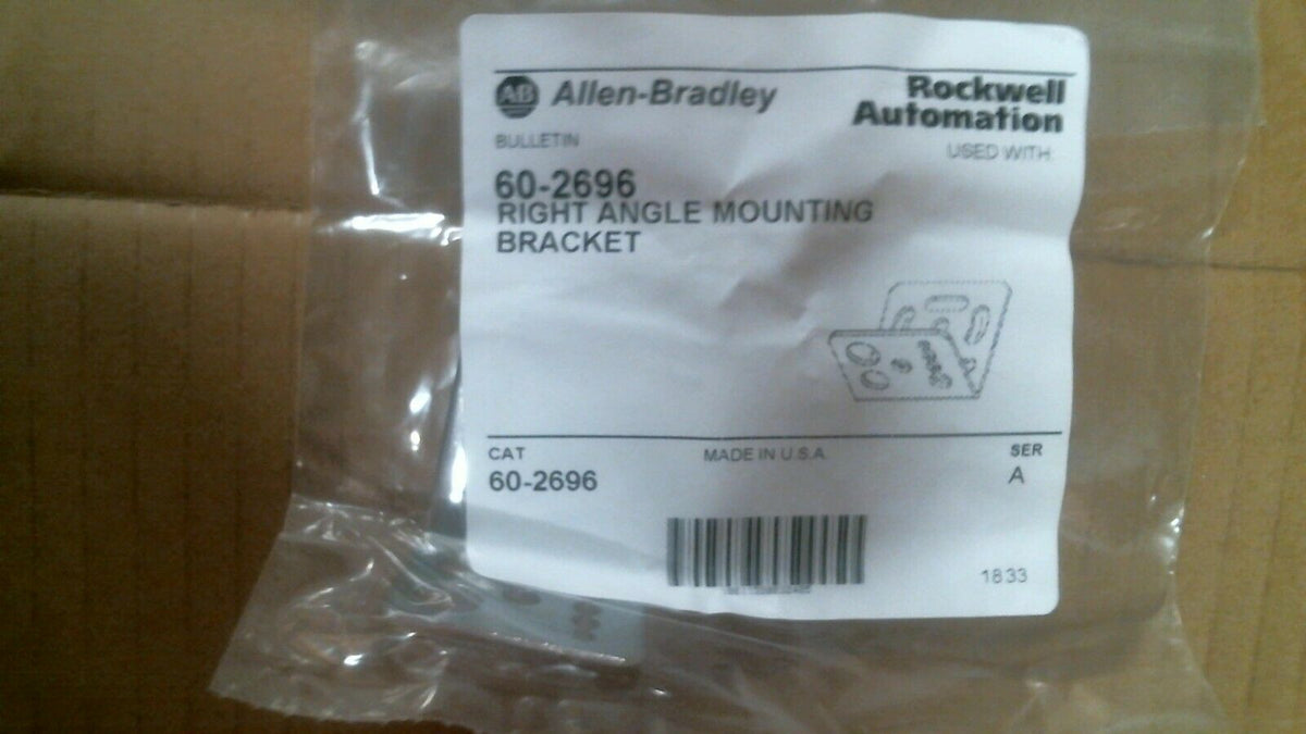 ALLEN BRADLEY 60-2696 RIGHT ANGLE MOUNTING BRACKET SER.A LOT/9 -FREE S ...