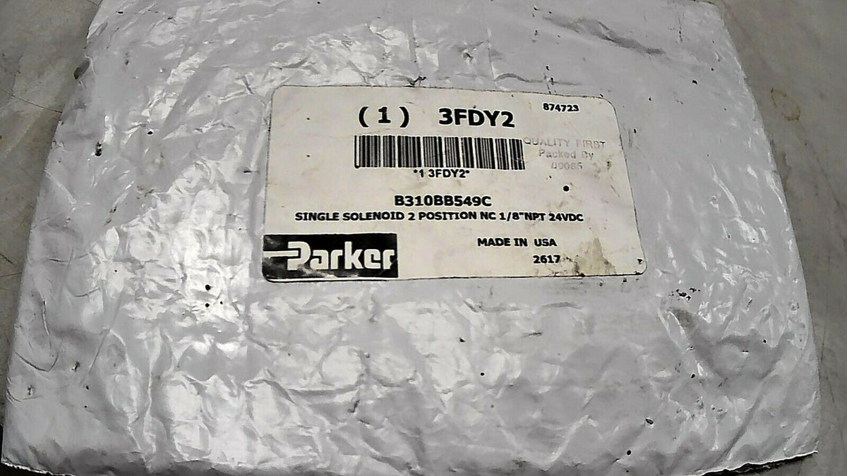 PARKER SCHRADER BELLOWS B310BB549C (3FDY2) SOLENOID VALVE 150PSI 1/8 ...