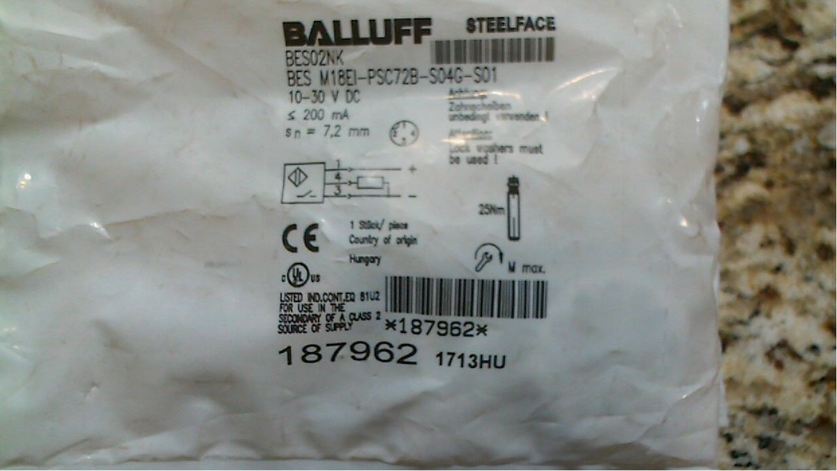 BALLUFF BES02NK INDUCTIVE SENSOR - FREE SHIPPING – Trojan Supply