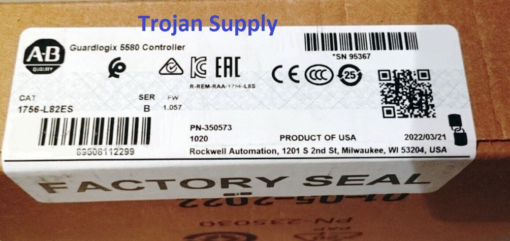 2022 factory sealed Allen Bradley 1756-L82ES GuardLogix Processor ...